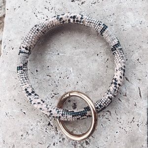 Accessories | New Snake Skin Key Ring Bracelets Keychain O Ring | Poshmark